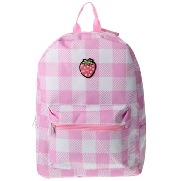 Gift Yenta | Accessories | Nwot Pink White Gingham Backpack 6 Inches ...
